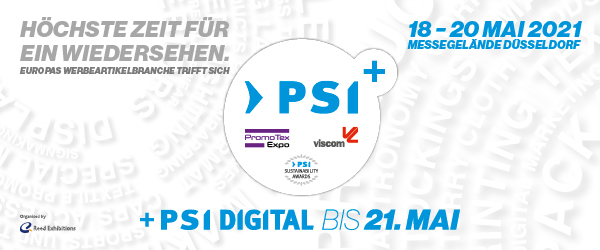 Messe Plus: 2021 ist bei der PSI, PromoTex Expo und viscom mehr drin ...