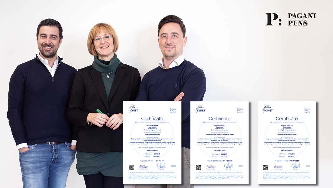 Pagani Pens quadruple certified - PSI Network